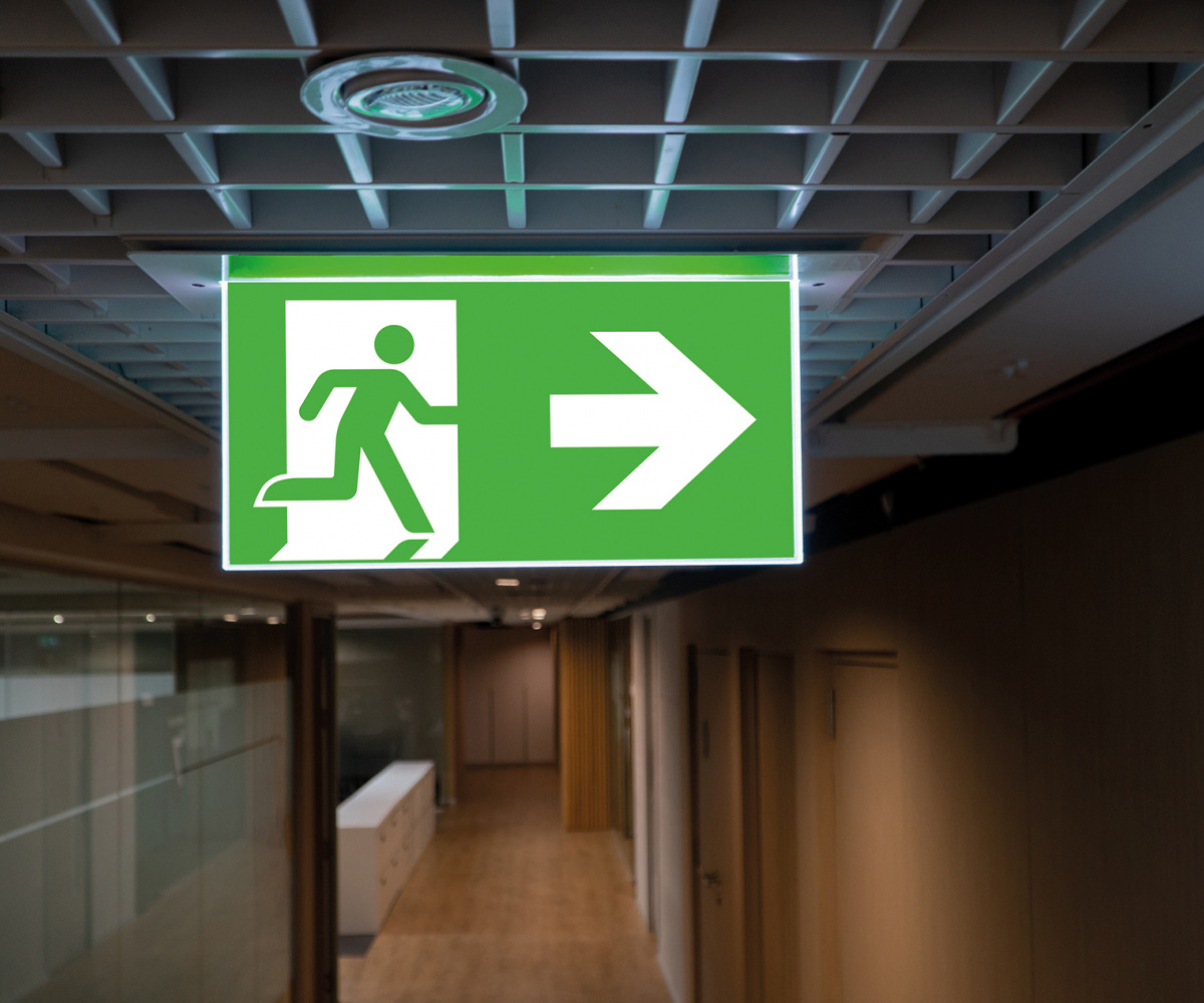 Products: Emergency lighting, signs and guidance systems